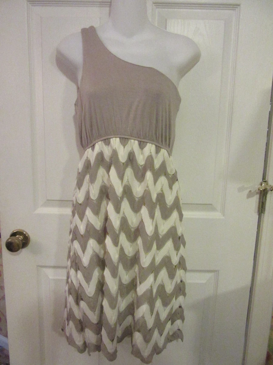 One Shoulder Chevron Dresses