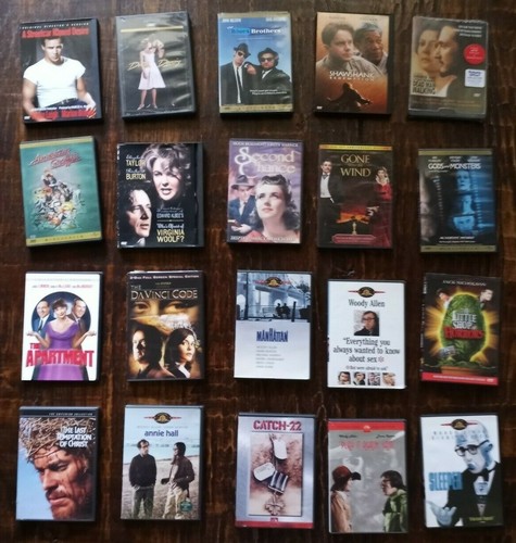 Lot of 20 Popular Films, some Woody Allen DVDs– Good or better ...
