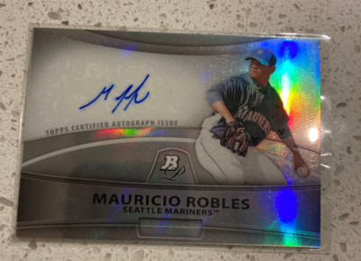2010 Mauricio Robles Autograph Bowman Seattle Mariners | eBay