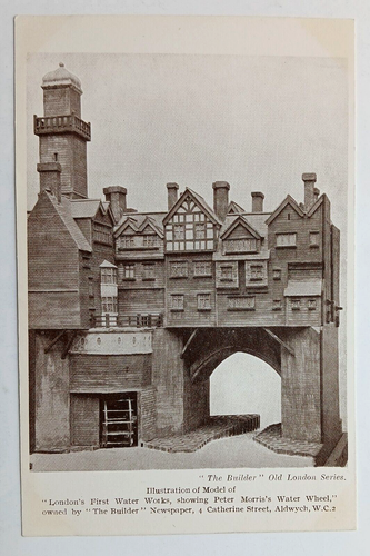 The Builder Old London Series Postcard - Model of First Water Works ...