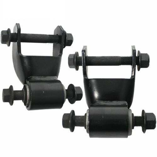 Pair Rear Leaf Spring Shackles Hangers Kit for 1980-97 Ford F-350 Truck ...