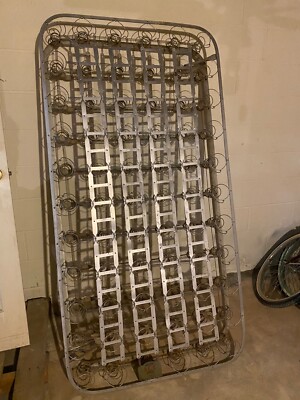 Vintage Steel Box Coil Spring Mattress Crafts Party Lights Plants Bed ...