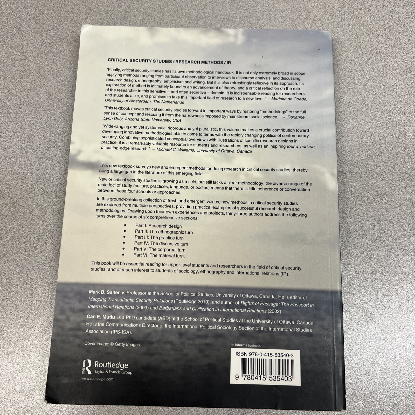 Research Methods in Critical Security Studies : An Introduction by Can ...