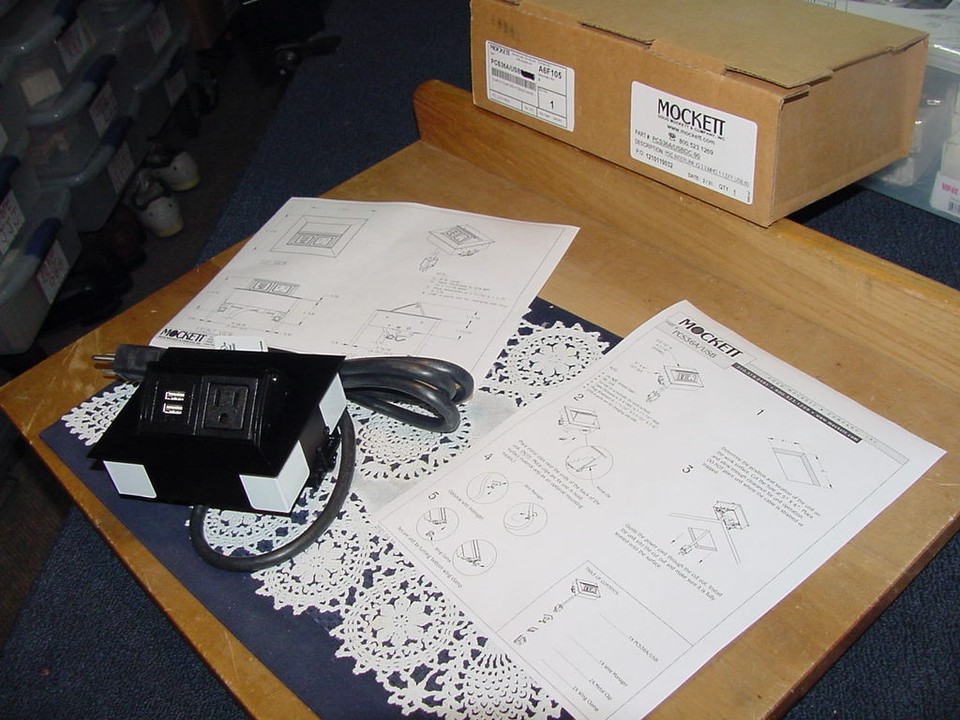 Mockett PCS36A/USB, Small Pop-Up Power Grommet Power and Dual USB ...