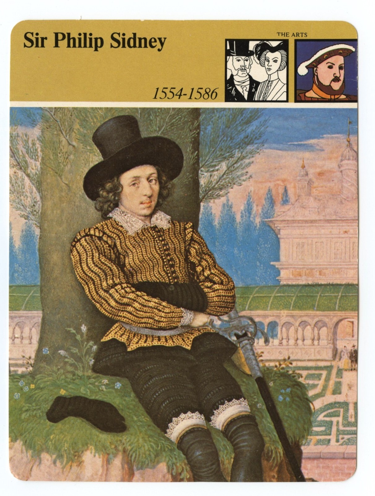 Sir Philip Sidney - The Arts Edito Service British Heritage Card | eBay