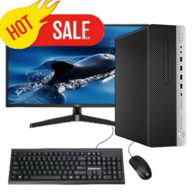 HP Desktop i5 Computer PC 16GB RAM 1TB SSD 22inch LCD Monitor Win11Pro ...