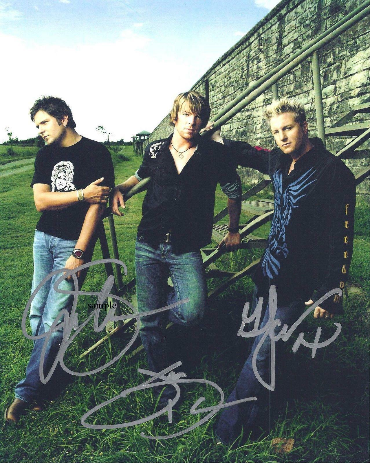 RASCAL FLATTS BAND REPRINT SIGNED 8X10 PHOTO AUTOGRAPHED CHRISTMAS MAN ...