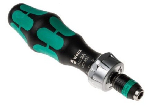Wera RATCHET SCREWDRIVER 142mm 1/4″ Hexagon, Bi-Material Handle *German ...