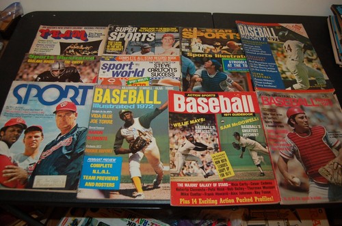 Sports Illustrated Magazine Lot of 11 Magazines 1970's baseball *Read ...