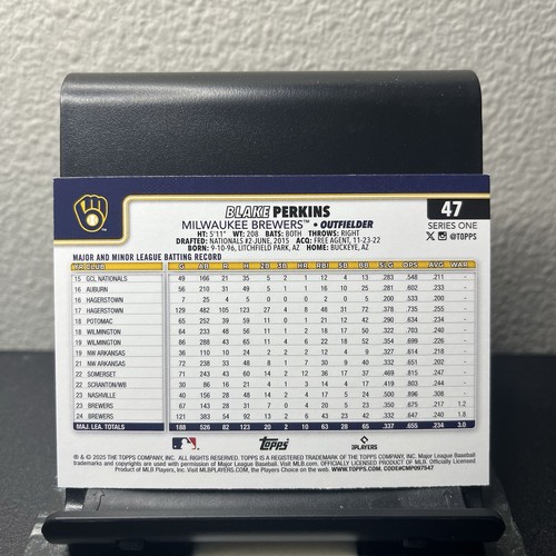 2025 Topps Series 1 - Blake Perkins #47 Diamante Foil | eBay