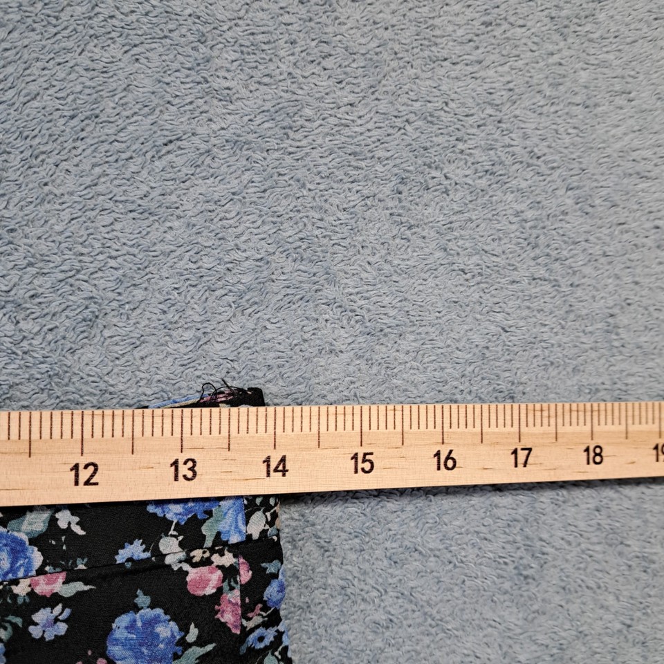 Mango Black Floral Print A-line Midi Skirt Womens Size Medium Casual ...