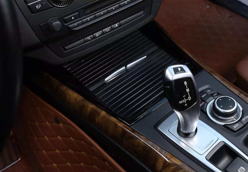 For BMW X5 X6 E70 E71 2008-2013 Black ABS Water Cup Central Console ...