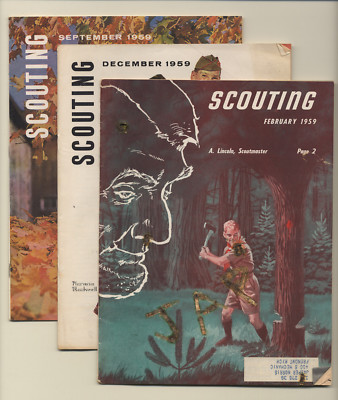 Scouting Magazine, February, September, December 1959 | eBay