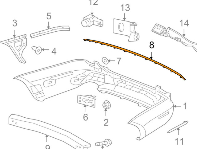 Jaguar XJ X351 Heckstoßstangenverkleidung C2D3572 neues echtes online ...
