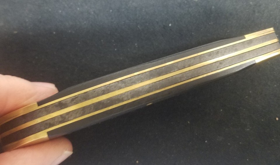 Craftsman USA A.C.A. Edge Folding Hunter Lock Knife, Sawcut Black ...