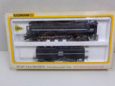Vintage Bachmann HO SP-WP 4-8-4 Daylight #482 Steam Engine w/orig box N ...
