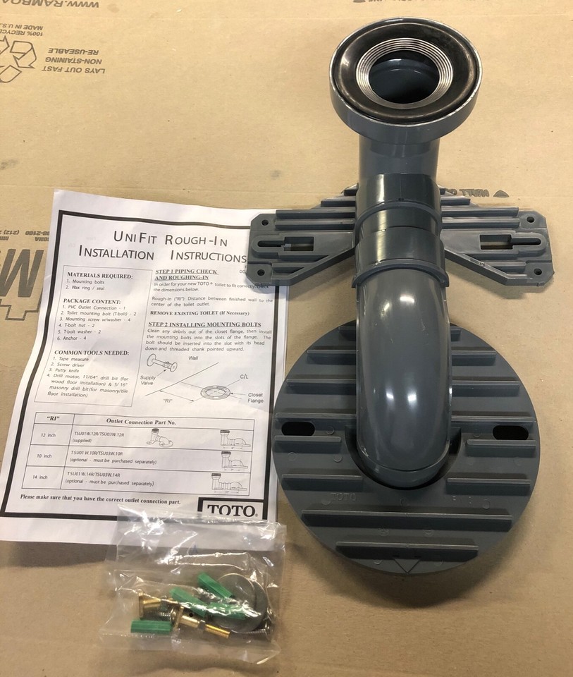 TOTO TSU01W.12 Unifit Rough-In, 12-Inch New Without A Box | eBay