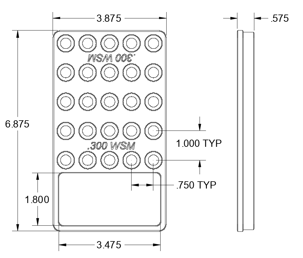.300 WSM Reloading Block / Bullet Tray CNC Machined from Billet ...