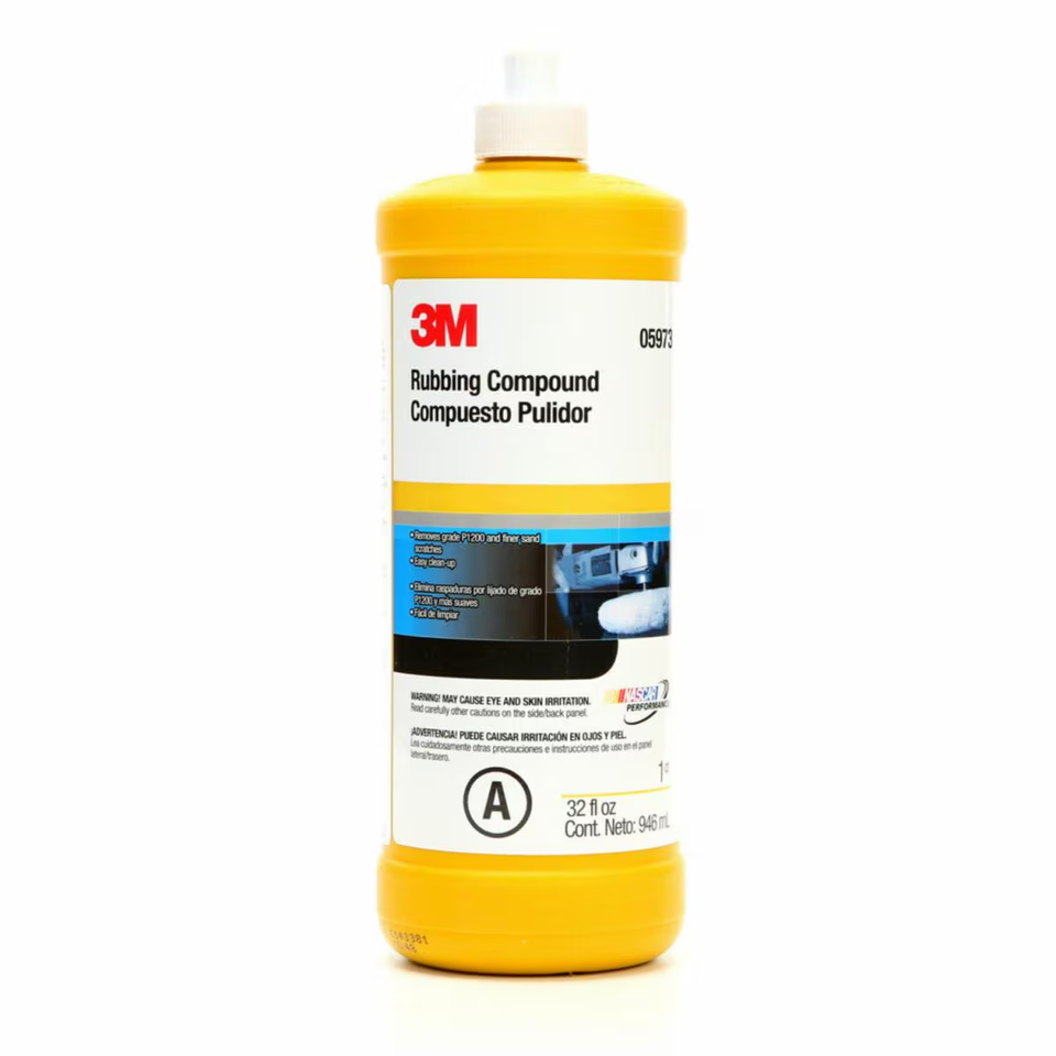 3M 05973 Rubbing Compound, 32 fl oz,High Quality Finish with Minimal ...
