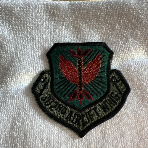 USAF Air Force Patch 302nd Airlift Wing Subdued USAF BDU Military ...