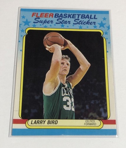 1988-89 Fleer Larry Bird Sticker #2 Boston Celtics HOF | eBay