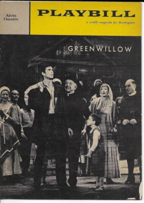 Anthony Perkins "Greenwillow" Playbill 1960 Frank Loesser, Pert Kelton ...