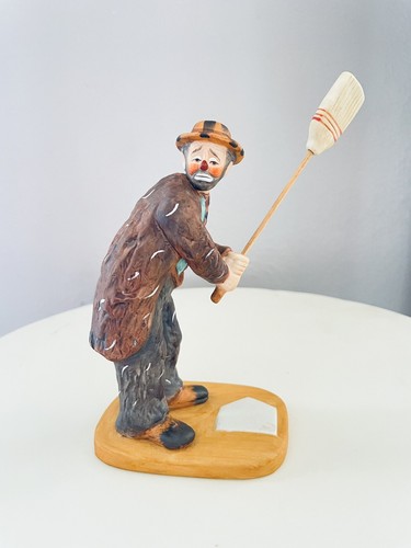 RARE The Original Emmett Kelly Circus Collection Playing Baseball Broom ...