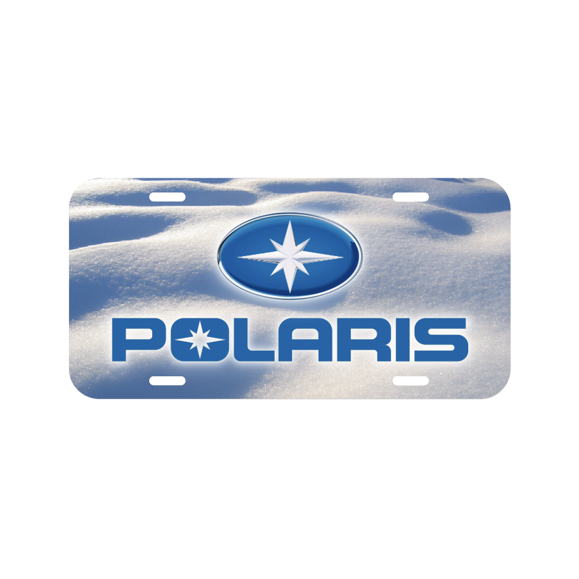 Polaris Snowmobile Snow Sled Winter Vehicle License Plate Front Auto ...