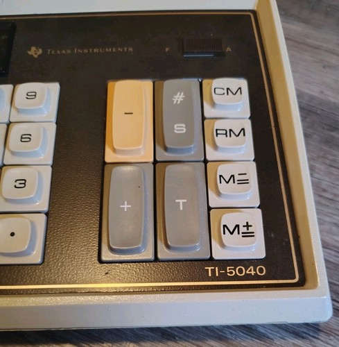 Vintage Texas Instruments TI-5040 Electronic Printing Calculator. Will ...