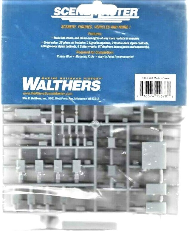 HO Scale Walthers SceneMaster 949-4140 Vintage Trackside Detail Set Kit ...