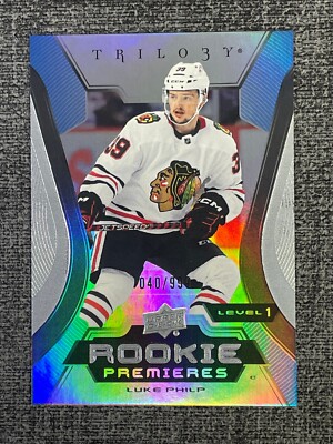 Luke Philp 2023-24 Upper Deck Trilogy Level 1 Rookie Premieres /999 ...