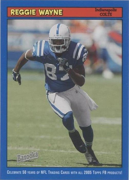 2005 Topps Bazooka - Reggie Wayne #143 Blue for sale online | eBay