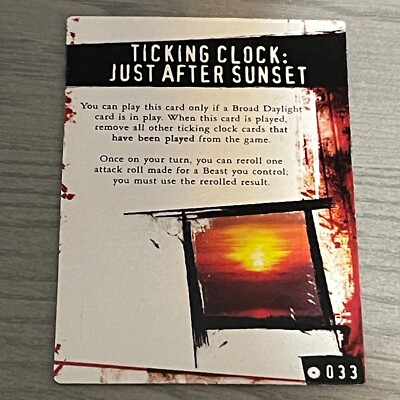 Horrorclix Base Set 033 Subplot: Just After Sunset Plot Card | eBay