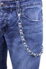 Men Women Western Silver Metal Wallet Chain KeyChain Skulls Biker Jeans ...