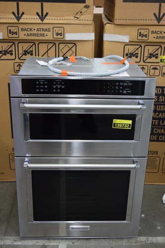 KitchenAid KOCE500ESS 30" Stainless Microwave-Oven Combo Wall Oven ...