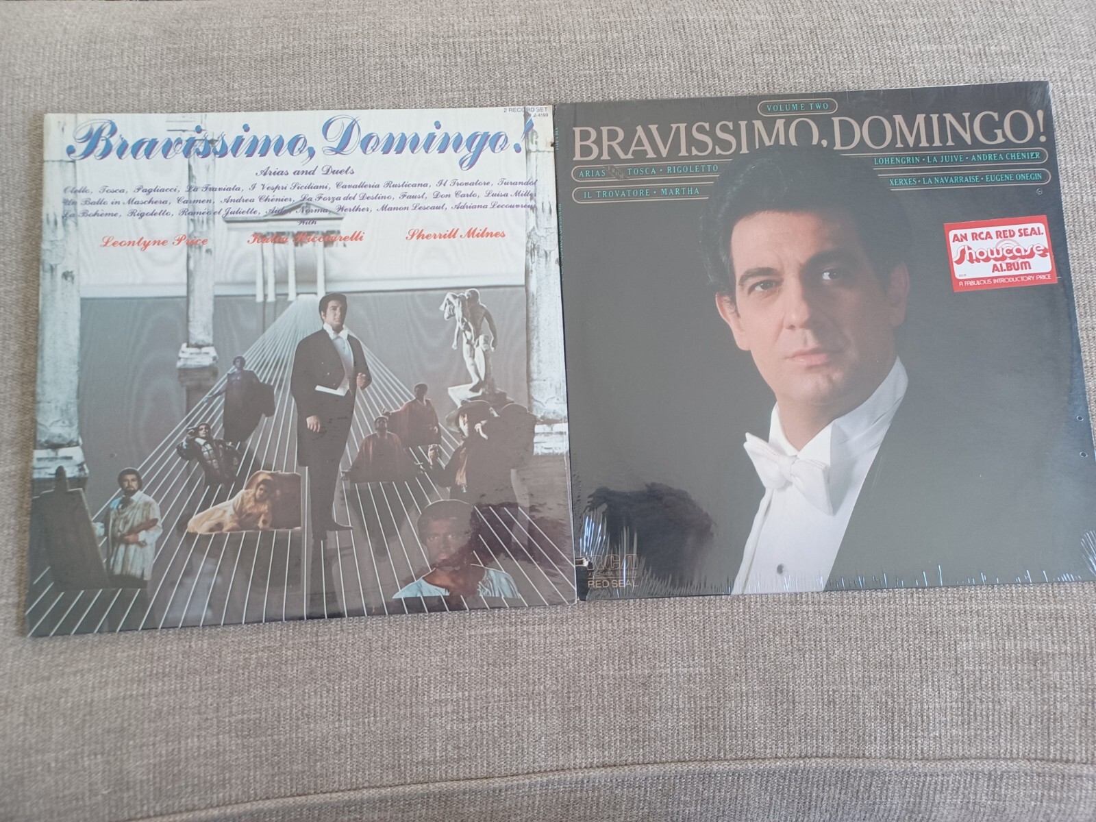Lot Of 2 Bravissimo, Domingo Vinyl LP - Volume 2 & Arias Duets - Sealed ...