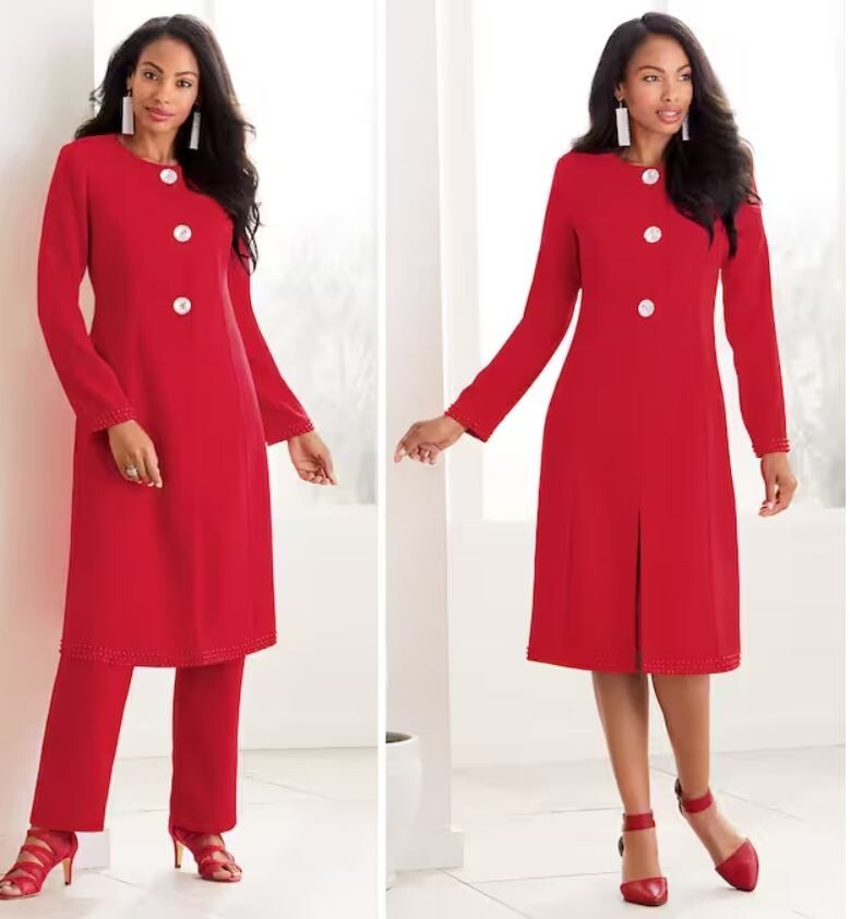 Size 16 Ashro Formal Blue Jacket Dress and Pant Suit Ladara Wardrober ...