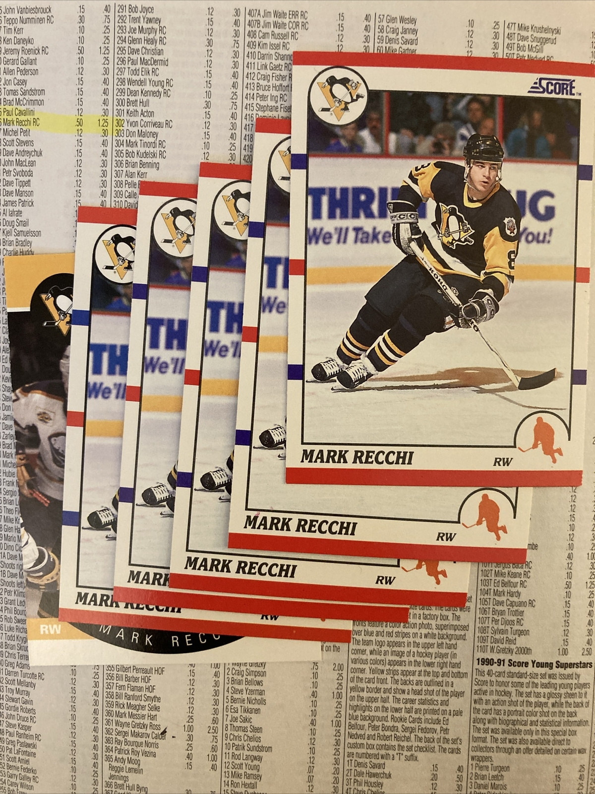 2 Score Hockey Mark Recchi RC - Updated! Plus 5 More and a Pro Set RC ...