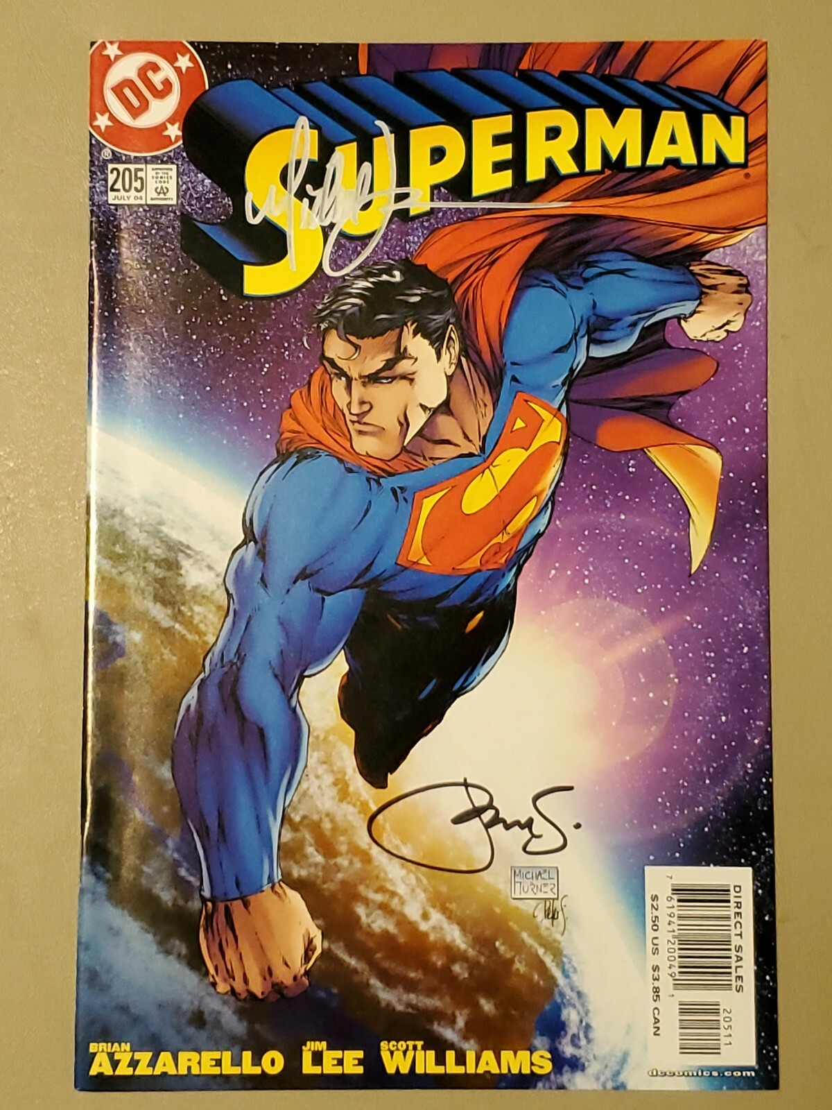 Superman #205 2nd Series Turner Steigerwald Signed Autographs | eBay