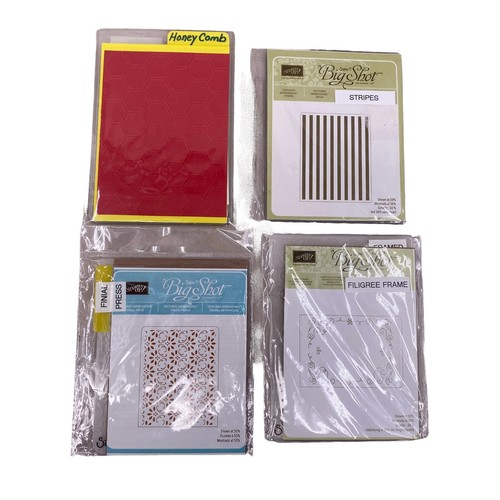Embossing Folders Lot of 4 Stampin Up Sizzix Big Shot Finial Frame ...
