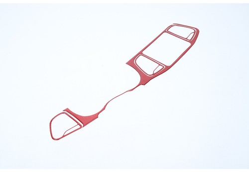 Red Carbon Fiber Center Console Dashboard Cover For Dodge Challenger ...