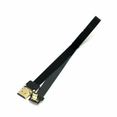 90 Degree Down Angled FPV Micro HDMI Male to HDTV Male FPC Flat Cable 0 ...