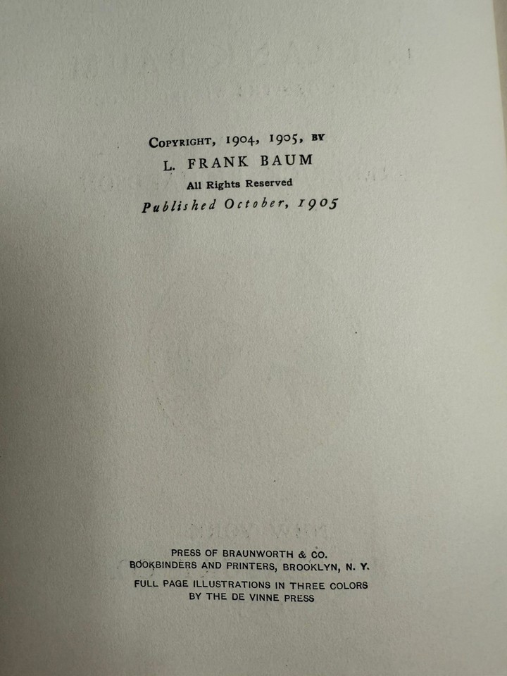 1st Ed. Queen Zixi of Ix, 1905, Color Plates, Very Good Condition, L ...