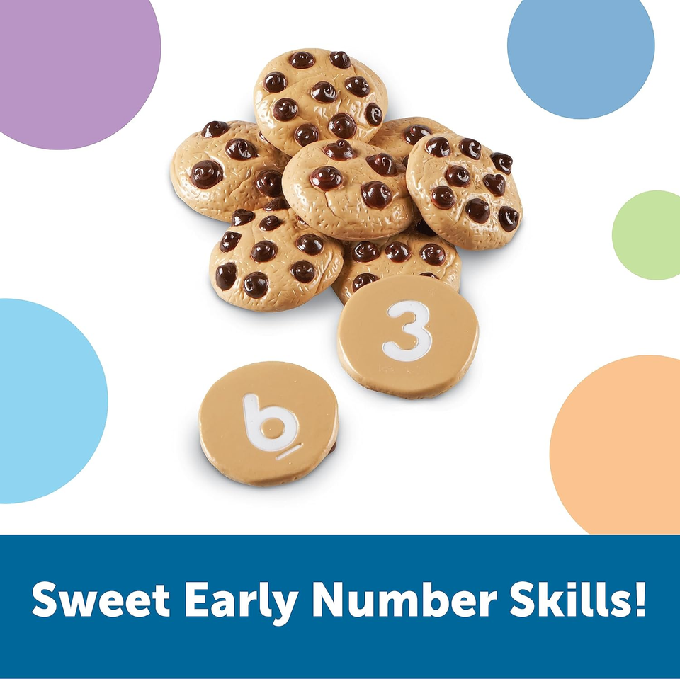 Smart Counting Cookies - Chocolate Chip Play Food, Preschool Activities ...