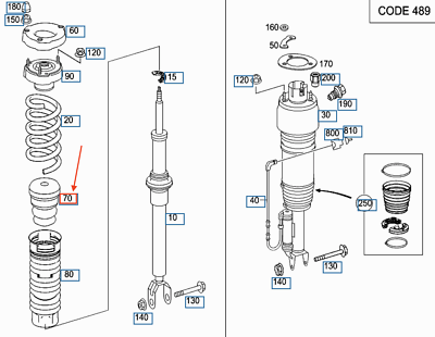 Mercedes-Benz E W211 strut bumper front A2113230244 NEW ORIGINAL | eBay