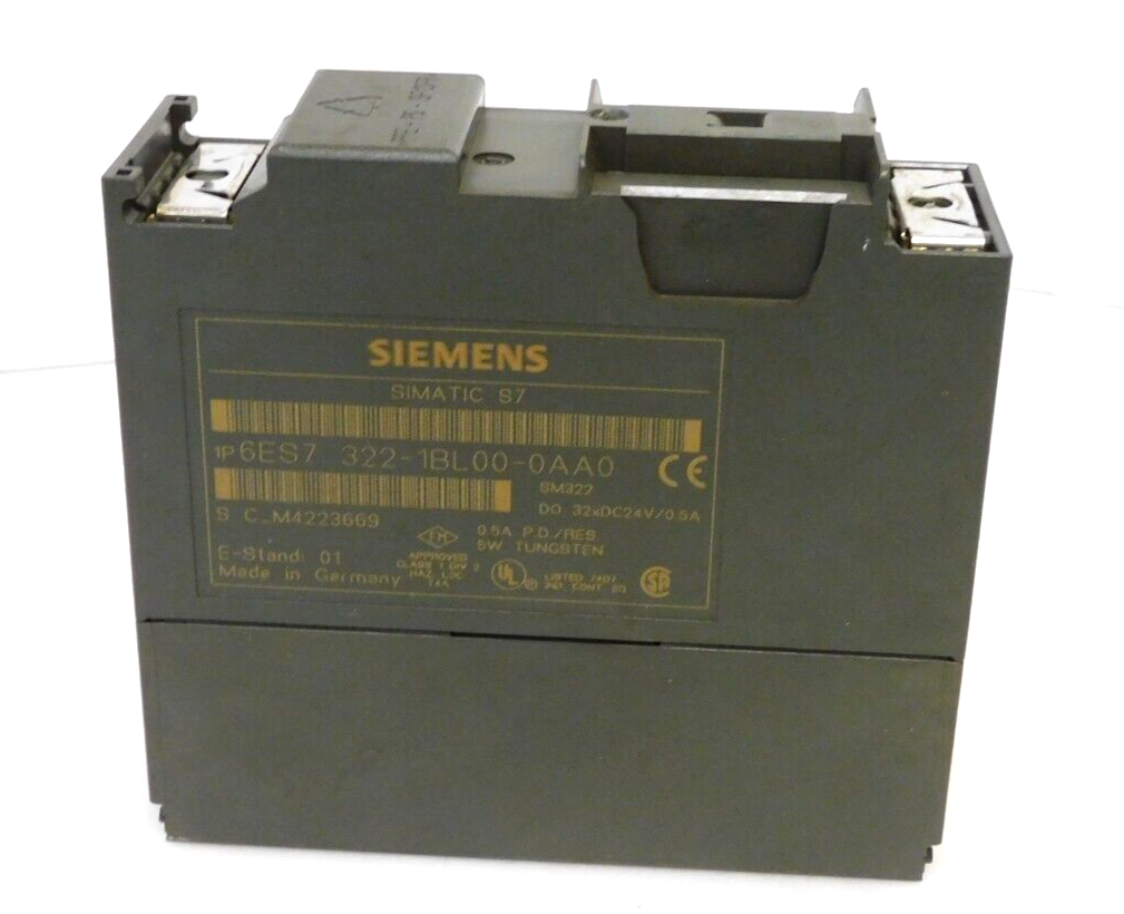SIEMENS SIMATIC S7 6ES7322-1BL00-0AA0 DIGITAL OUTPUT MODULE 24VDC 0.5A ...