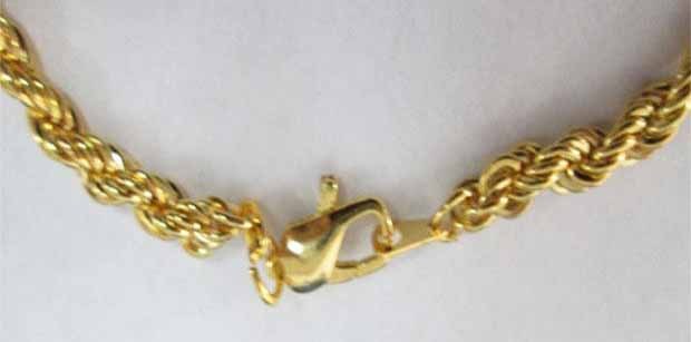 Men's GOLD Plated Rope Bracelet American Gangster Life Ghetto Unique ...