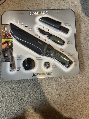 Camillus Survival Adventure Pack Gift Set Hunting Camping Bushcraft ...