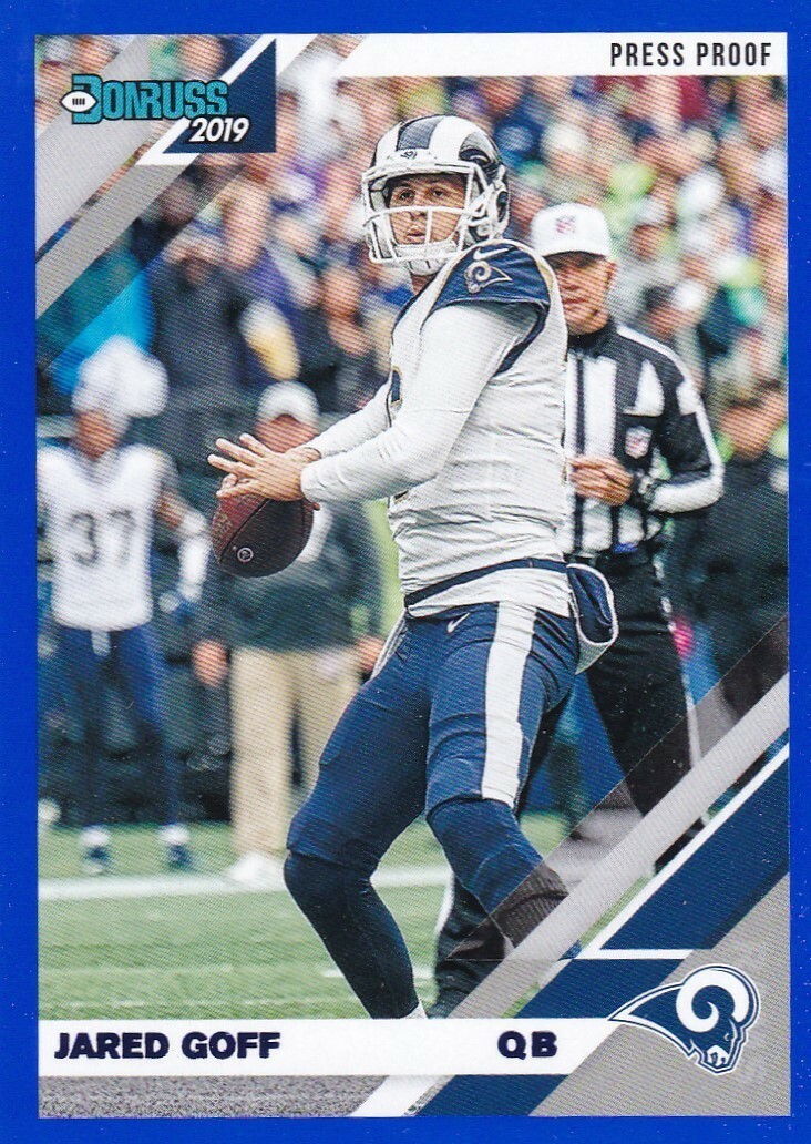 2019 Panini Donruss - Jared Goff #138 Press Proof Blue for sale online ...