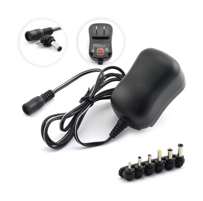 12W Universal Multi Voltage AC/DC Adapter Switching Power Supply with 6 ...